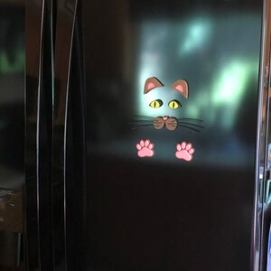 Fridge Kitty Kit Cat Magnet Set, Refrigerator Magnet, Cute Feline Home ...