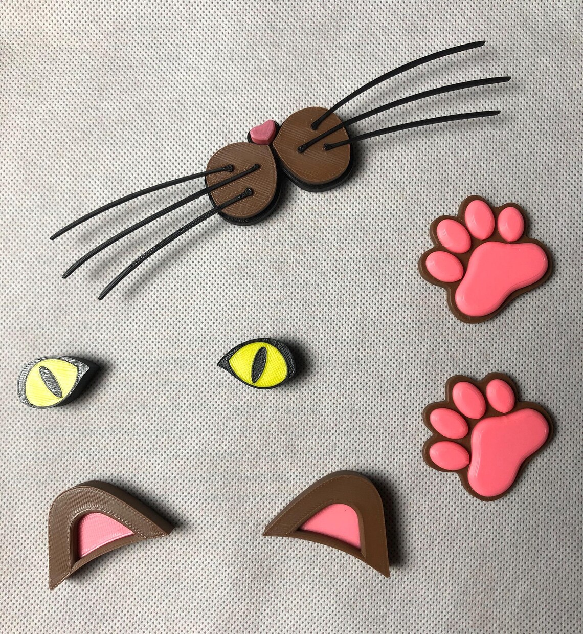 Fridge Kitty Kit Cat Magnet Set, Refrigerator Magnet, Cute Feline Home ...