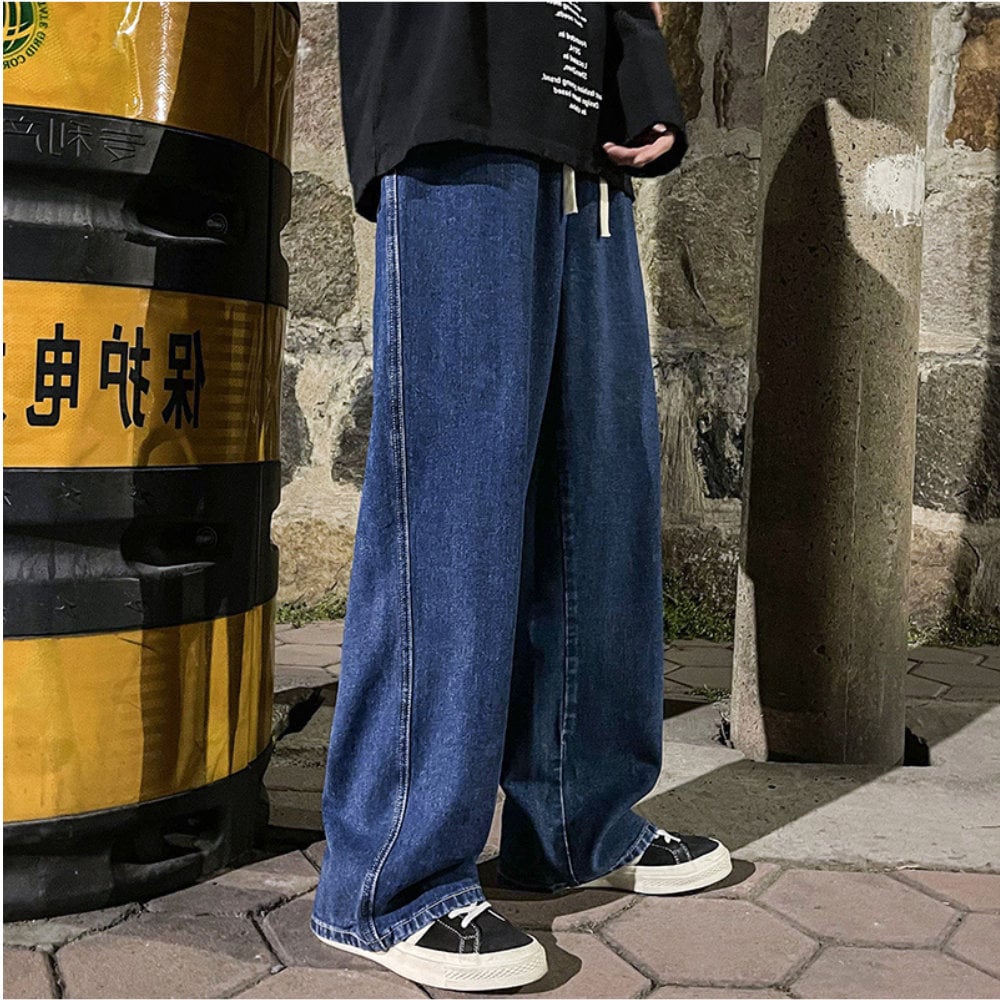 Loose Trendy and Comfortable, Baggy Loose-fit Denim Streetwear Jeans ...
