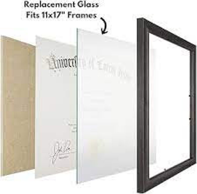 Custom Cut Glass up to 16 X 20 Picture Frame Compatible - Etsy