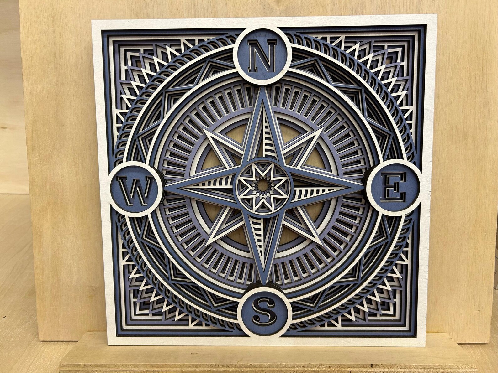 Compass Rose Mandala, Color Pattern: #76, Compass Art, Layered Art ...