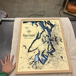 Puget Sound Topographical Map, 3D Map, Puget Sound Map, Water Map ...
