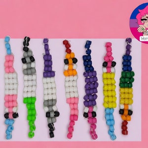 Gay Pride Kandi Worm on a String Earrings - Etsy
