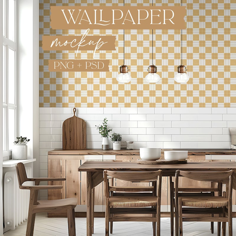 Country Kitchen Wallpaper - Etsy