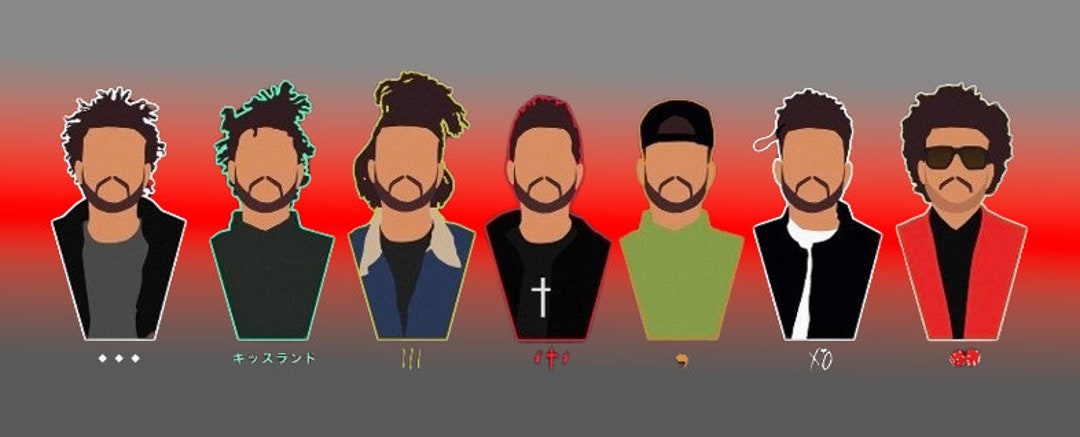 The Weeknd Phases DTF Heat Transfers - Etsy