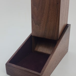 Walnut Wood Dice Tower & Dice Vault - Etsy