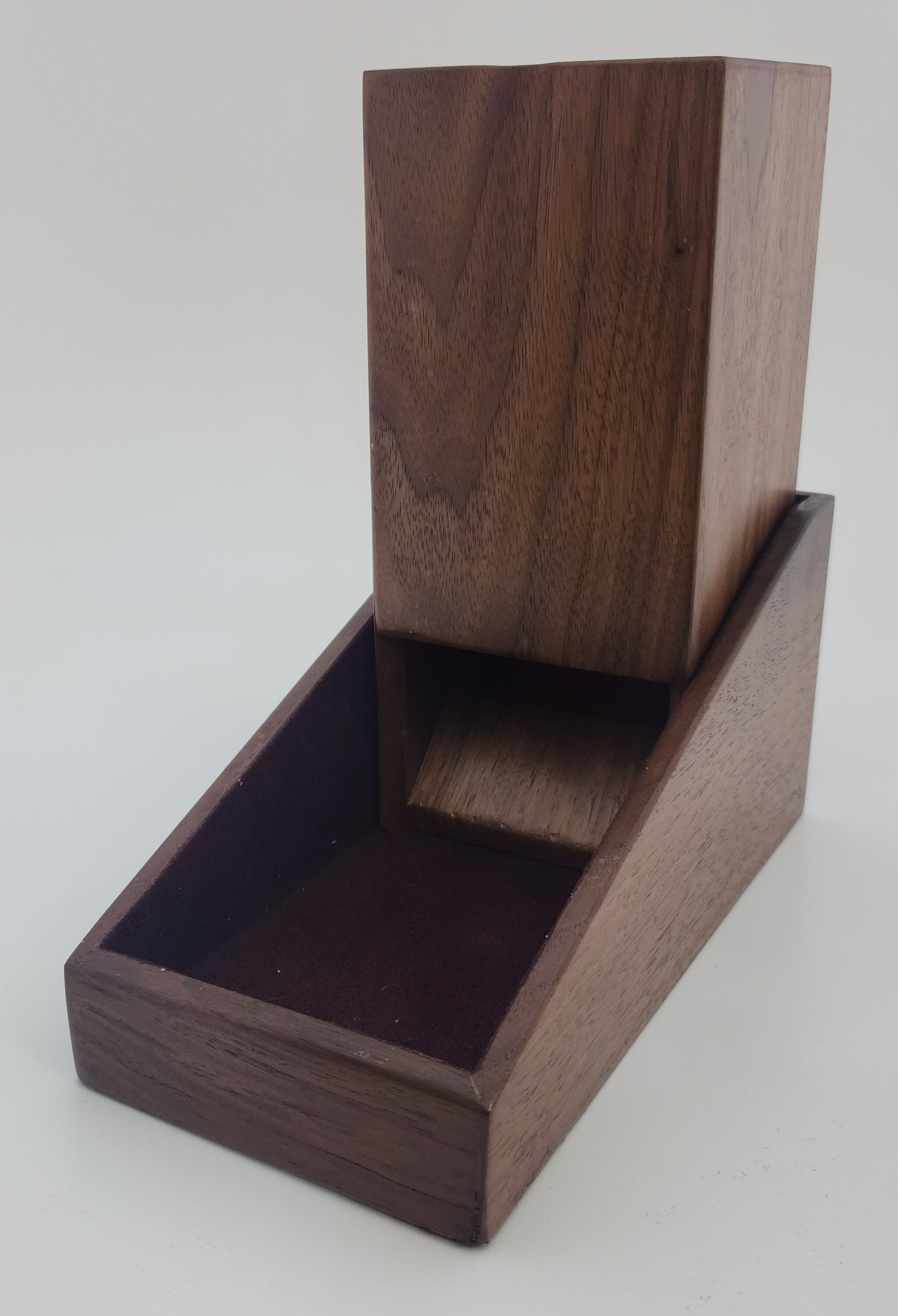Walnut Wood Dice Tower & Dice Vault - Etsy