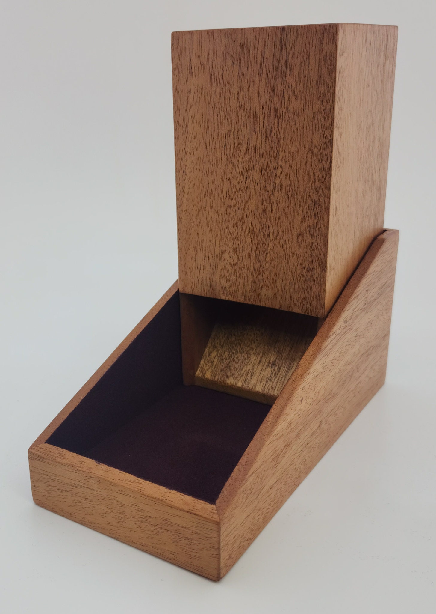 Mahogany Wood Dice Tower & Dice Vault - Etsy