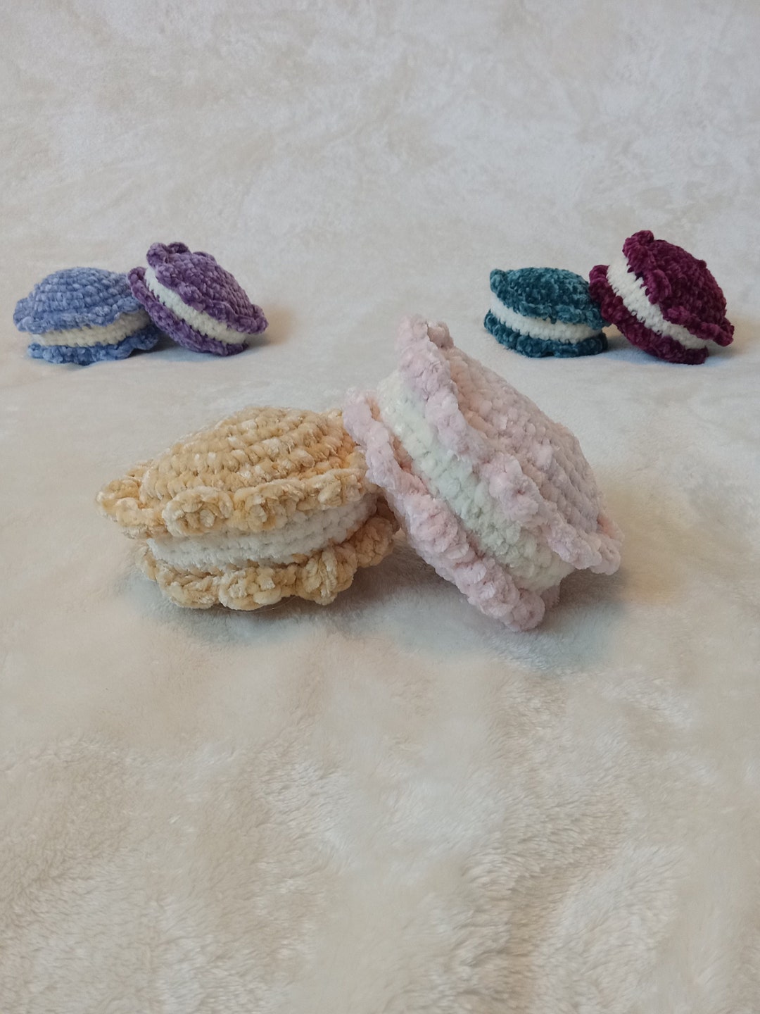 Crochet Macarons - Etsy