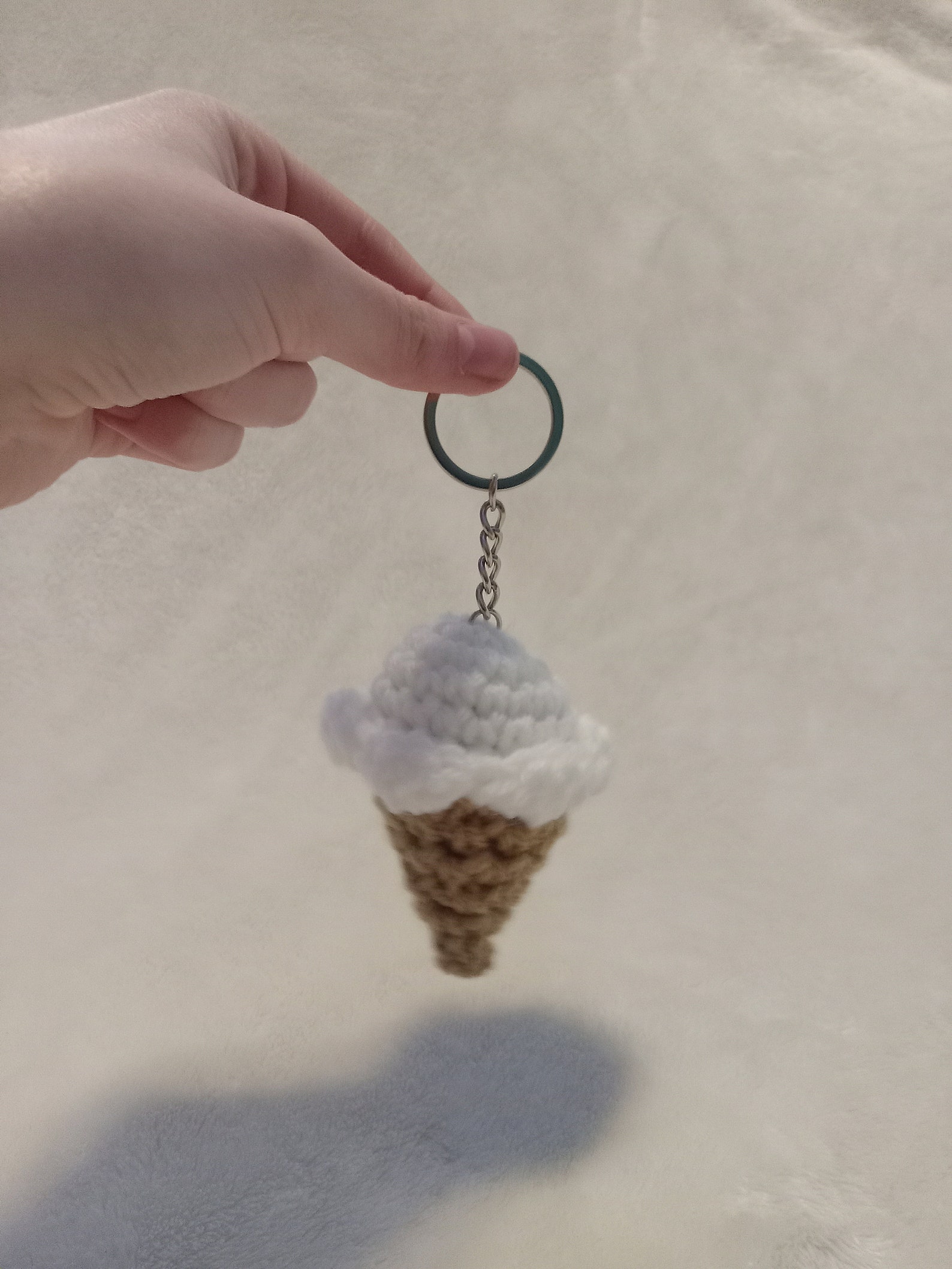 Crochet Ice-cream Cone Keychain - Etsy