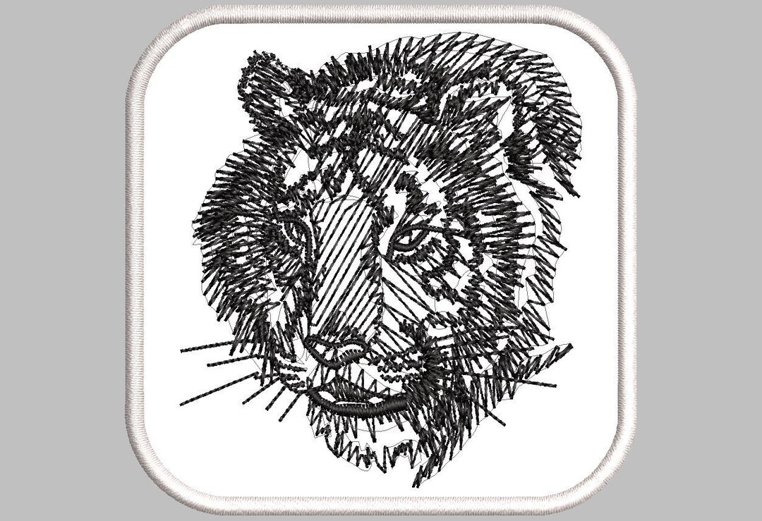 TIGER Heat-adhesive Embroidered Patch - Etsy