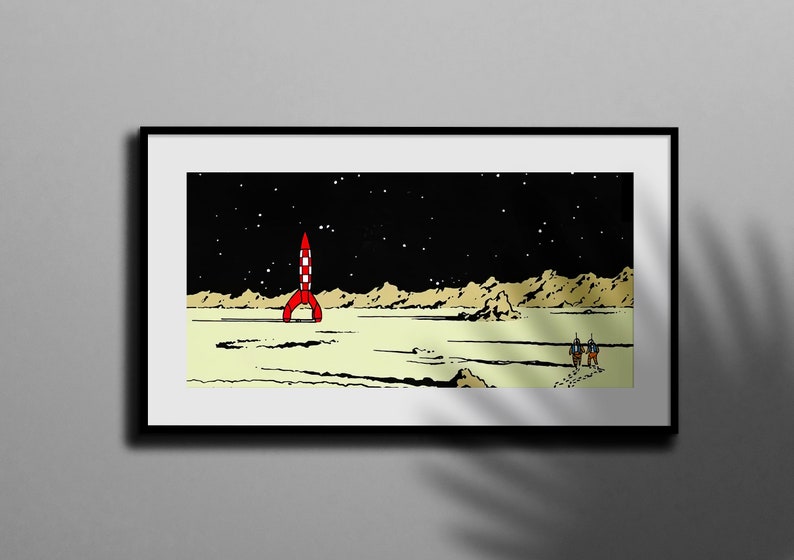 Tintin on the Moon, we Walked on the Moon, 4k High Quality Digital ...