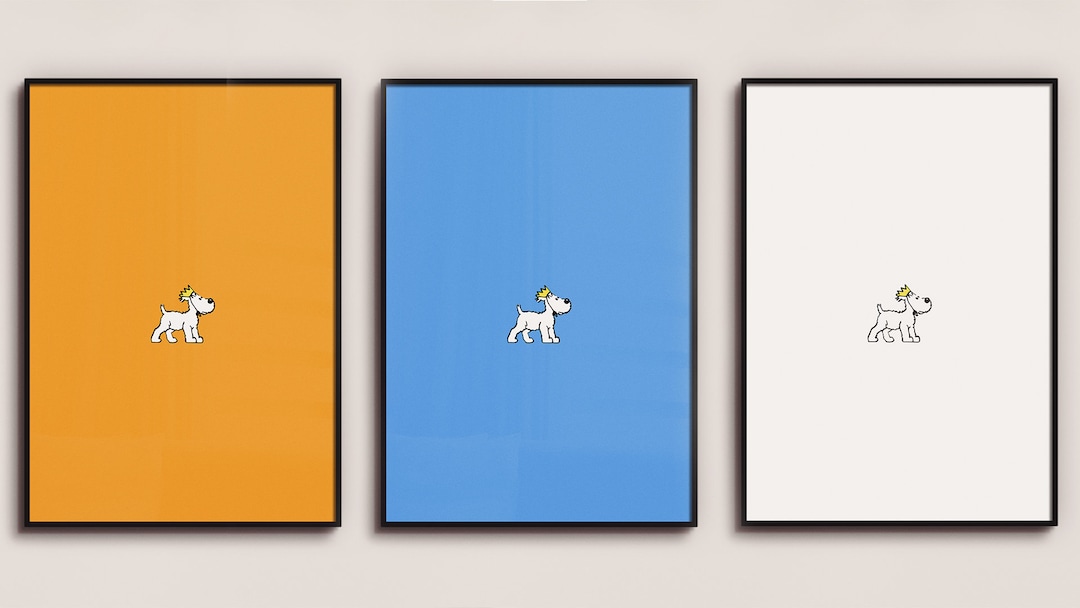 Milou Digital Download 3 Colors - for Printing - Wall Art / Poster ...