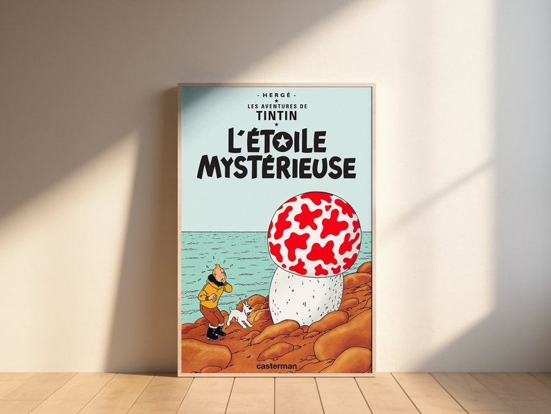 Tintin Cover, "the Mysterious Star", Wall Decoration, Mushroom, Poster ...