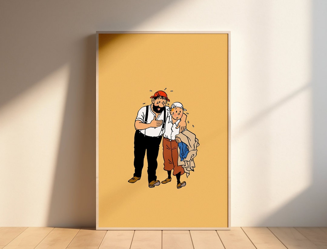 Tintin and Haddock in the Desert, Poster Digital Download [PDF and JPG ...