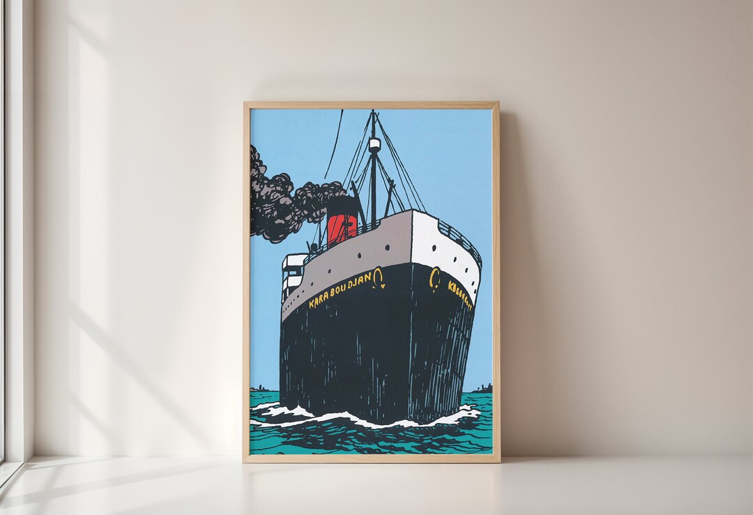 The Boat "karaboudjan", Tintin, Very High Quality Digital Download. - Etsy