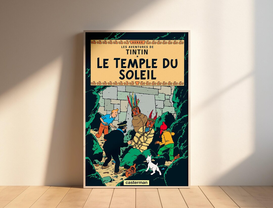 Tintin and the Temple of the Sun, Wall Art, Poster, Digital Download ...