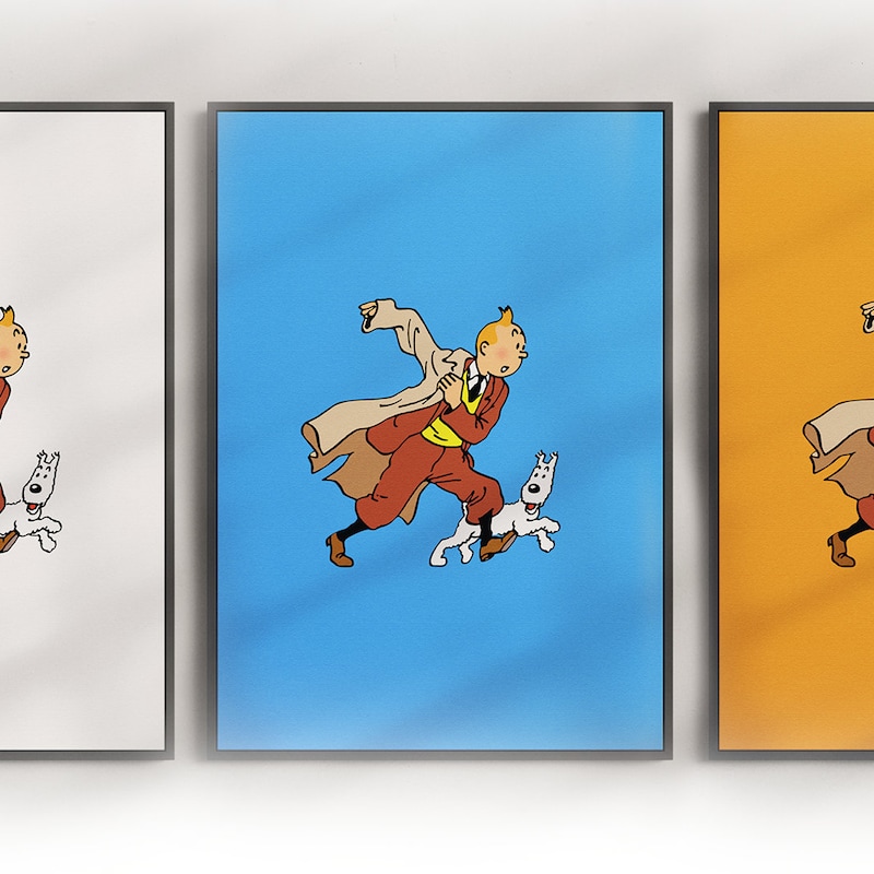 Tintin and Snowy - Etsy