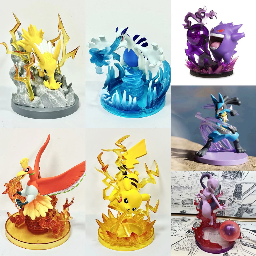 Pocket Monster Statues Pokemon Anime Scene Collectible PVC Figurines ...