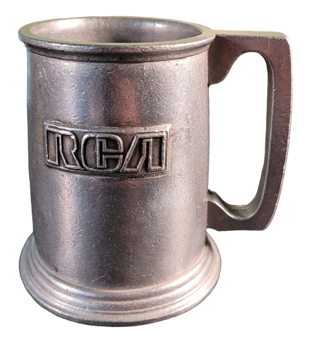 VINTAGE RCA Raised Letters Pewter Statesmetal Vintage Radio Beer Stein ...