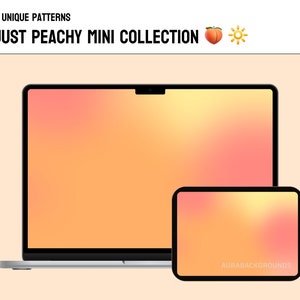 Computer Wallpaper | Peach Colors | Just Peachy Mini Collection - Etsy