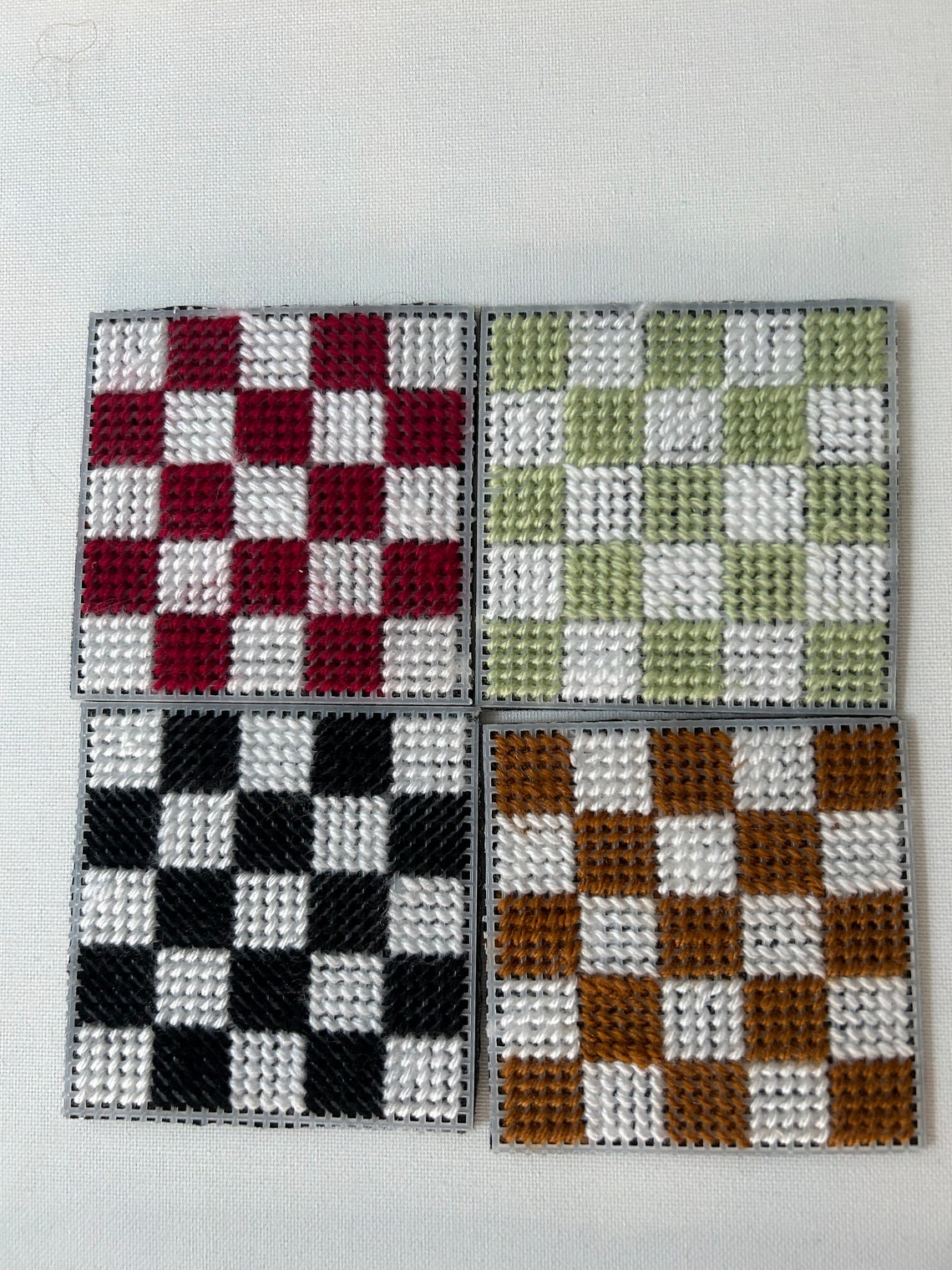 Checkerboard Coasters - Etsy
