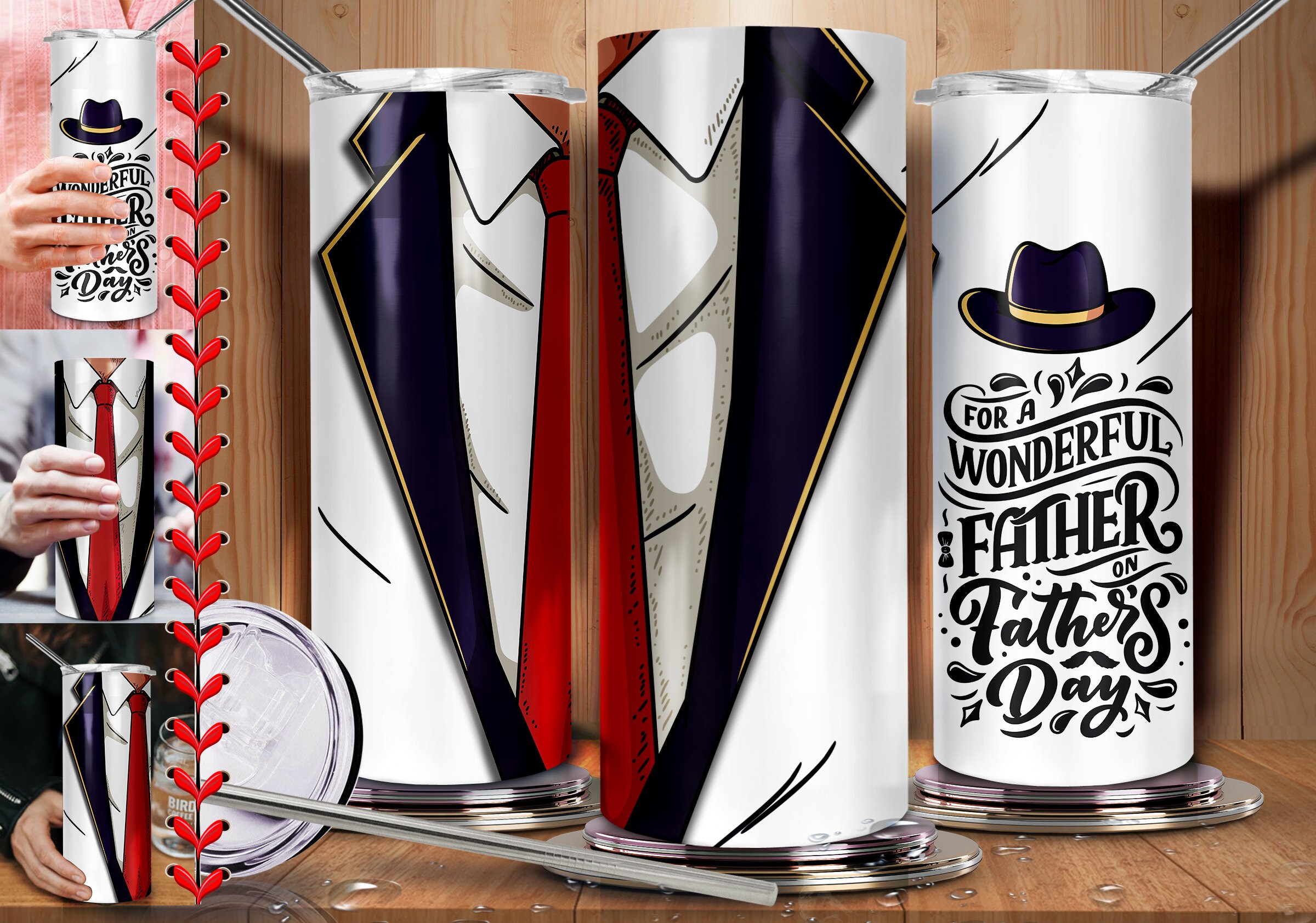 40 Fathers Day Tumblers Design 2024, Fathers Day Gift DAD, Papa,father ...