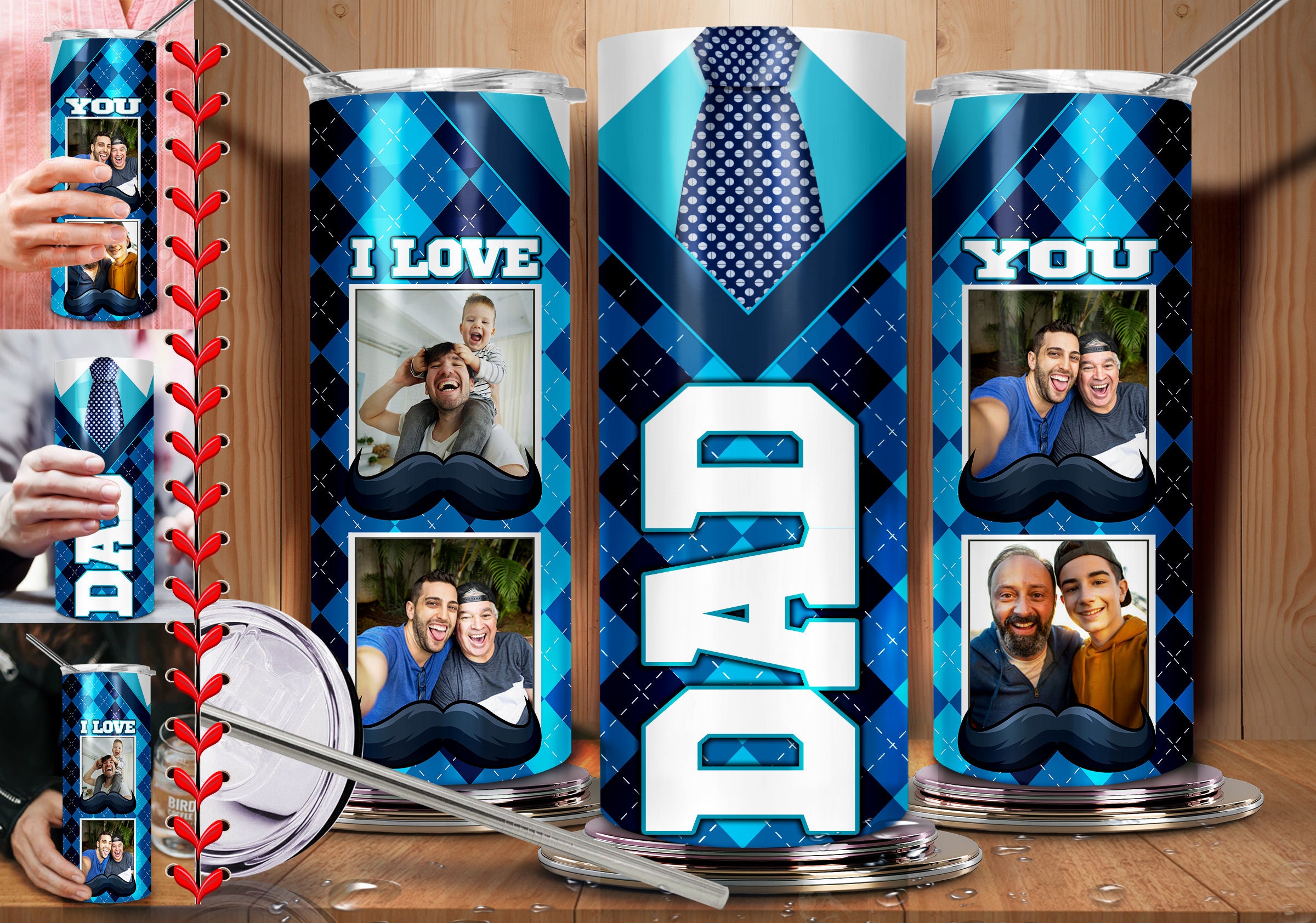 40 Fathers Day Tumblers Design 2024, Fathers Day Gift DAD, Papa,father ...
