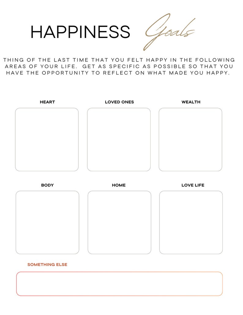 Happiness Journey Printables - Etsy