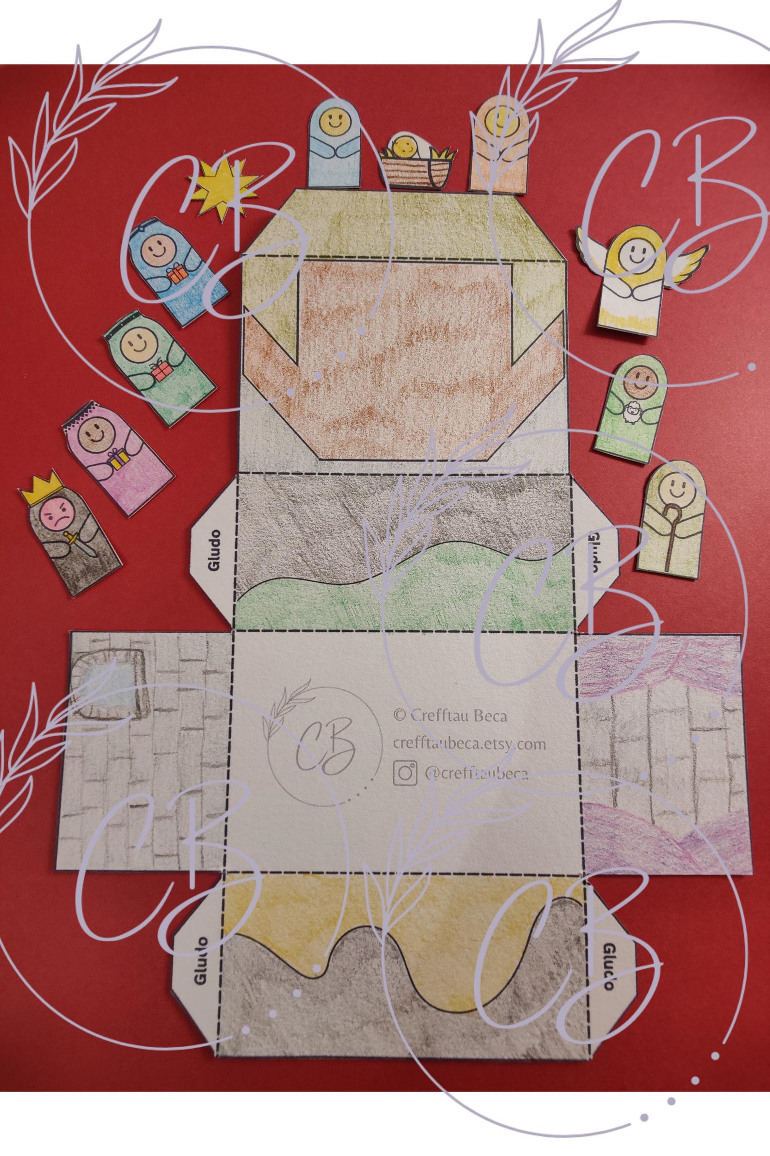 Nativity Story Box Template - Digital Download. Sunday School Resources ...
