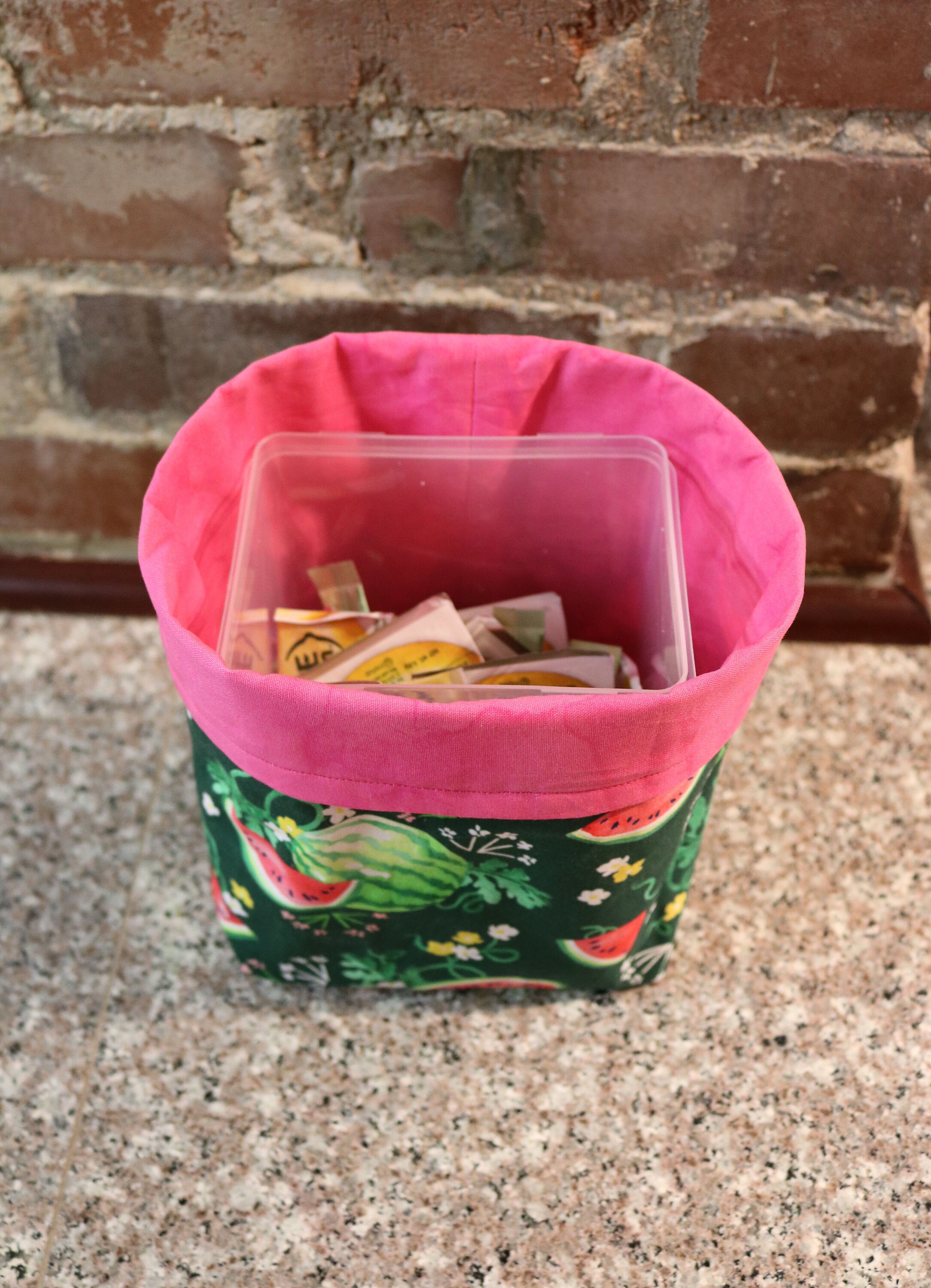 Whimsical Fabric Bucket - Organize in Style for Summer - Etsy