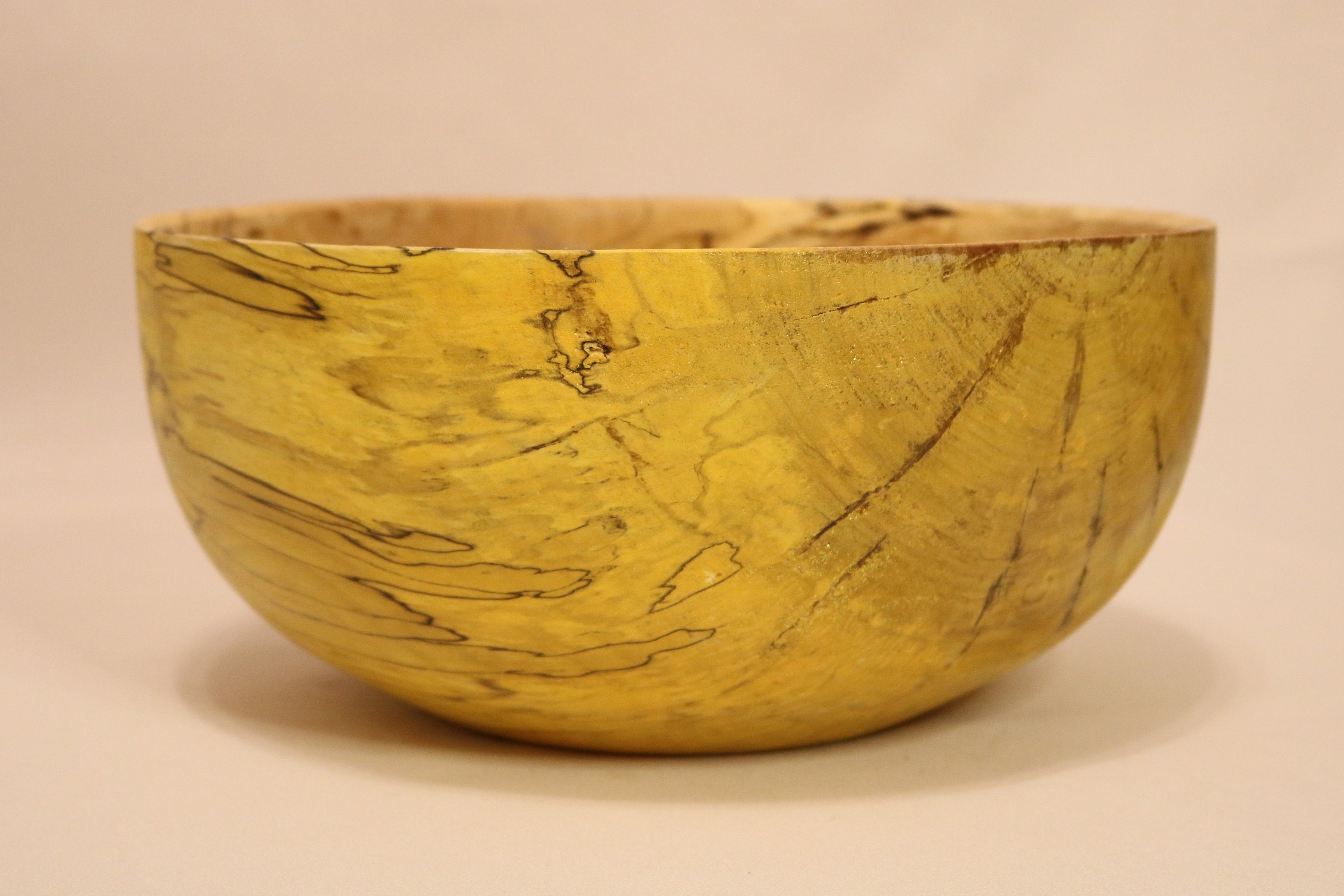 Rustic Spalted Ash Wood Centerpiece Bowl Handmade Salad Bowl for a ...