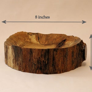 Natural Wood Dish - Rustic Charm With Elegant Touch! Hand Turned Ash ...
