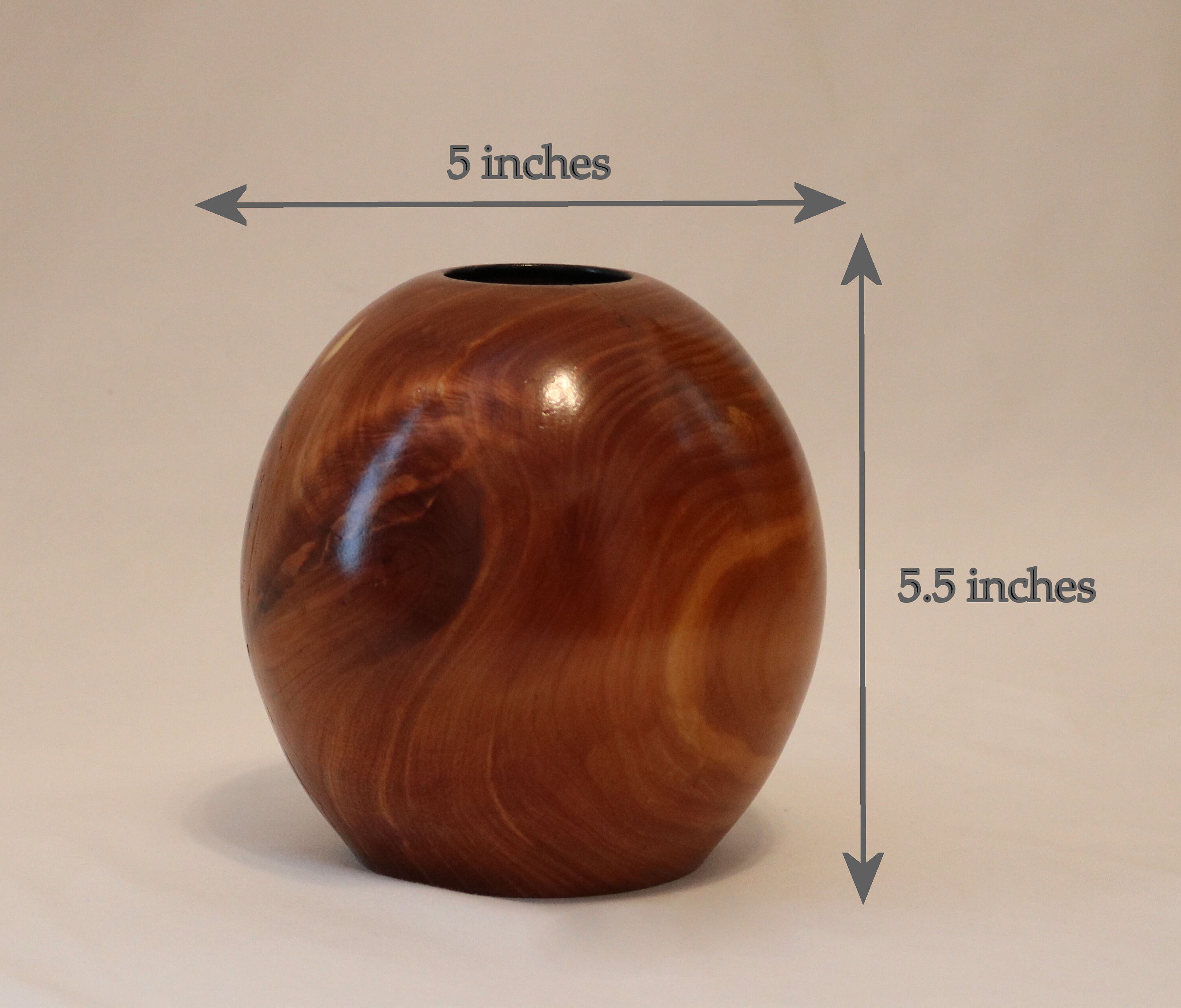 Elegant Cedar Wood Rustic Bud Vase Handmade Flower Vase for Dried ...