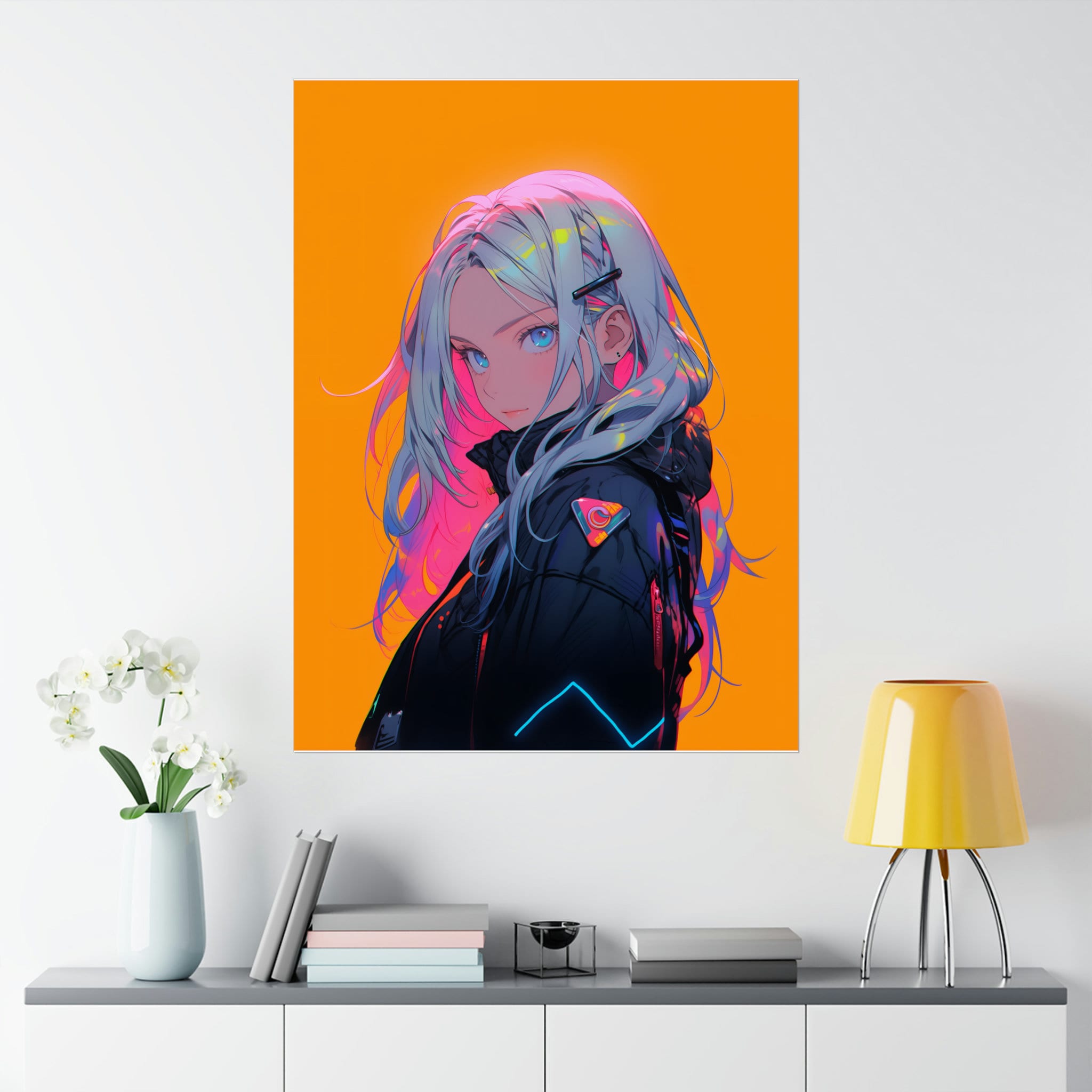 Aesthetic Anime Girl Poster, Anime Art Print, Waifu Wall Decal ...