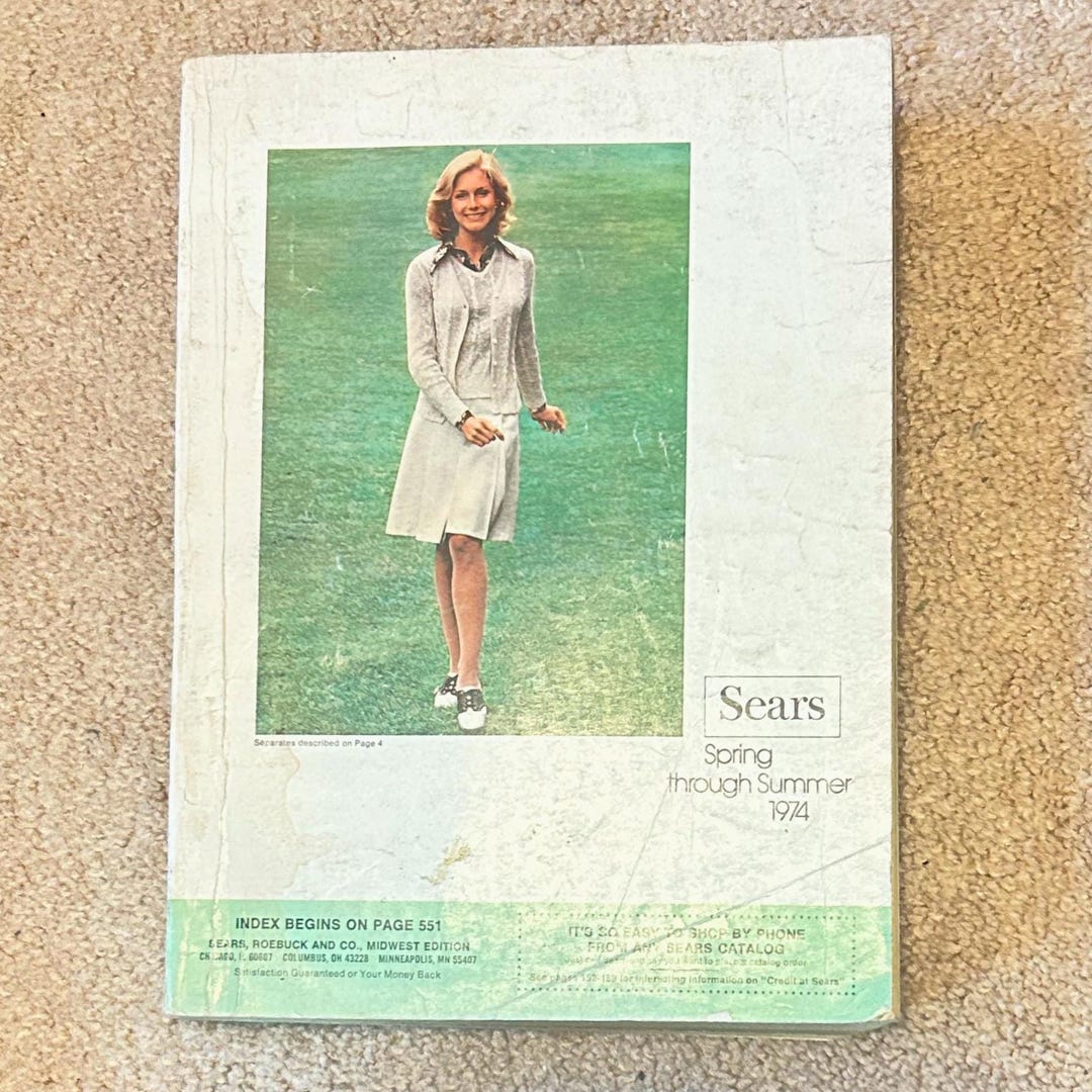 Sears Catalog, Spring Through Summer 1974 Everything You Need ! - Etsy