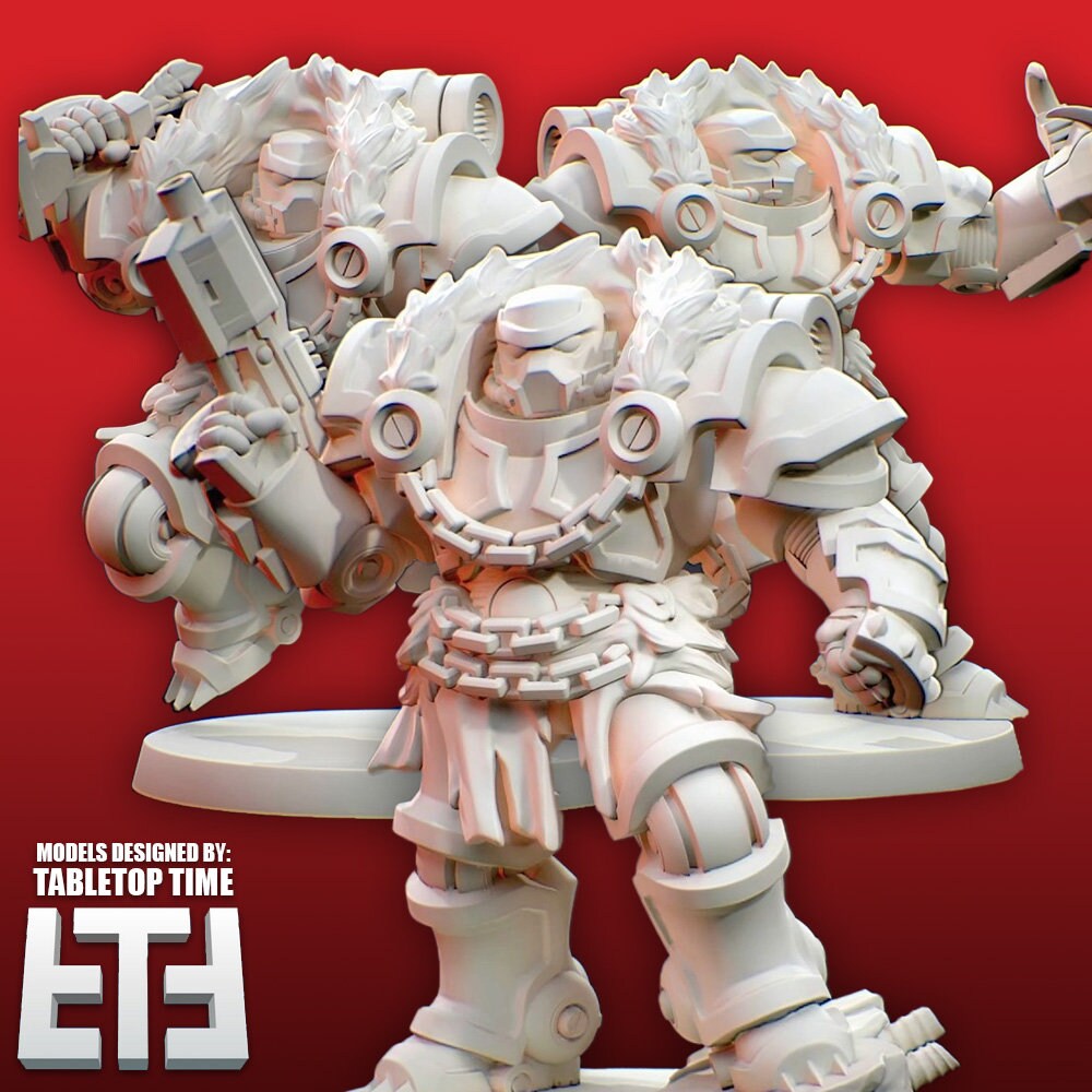 Space Marine Space Bears/astra Primursa Makwa Unit 5 Minis - Etsy