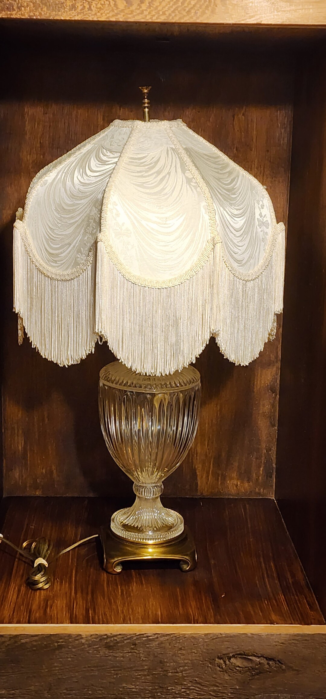 Vintage Fringe Lamp Victorian Style - Etsy