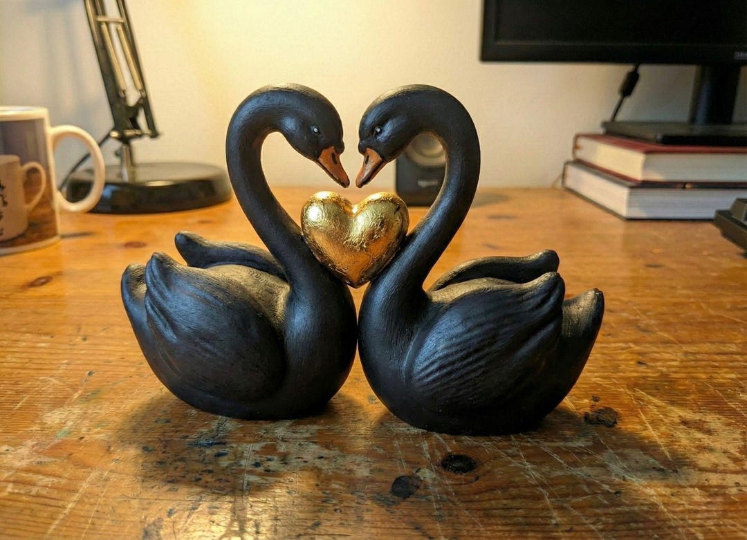 Swans in Love 3D Print STL – Anniversary Gift, Infinite Bond Collection ...