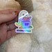 Reading in Peace Holographic Sticker - Etsy