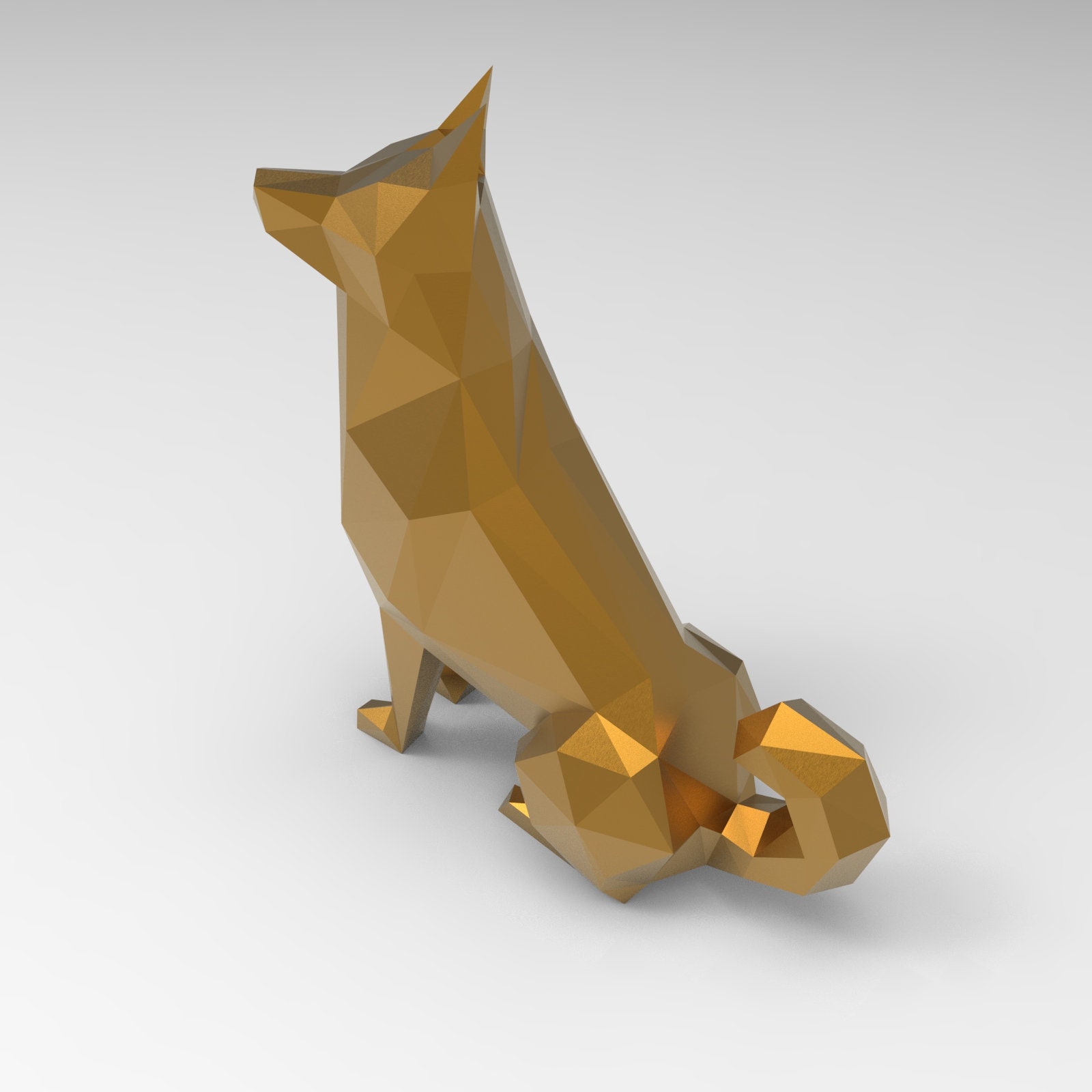 Dog Low Poly STL Digital File for 3D Printing - Etsy