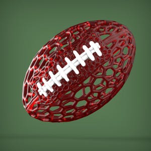 American Football Ball Voronoi Style STL Digital File for 3D Printing ...