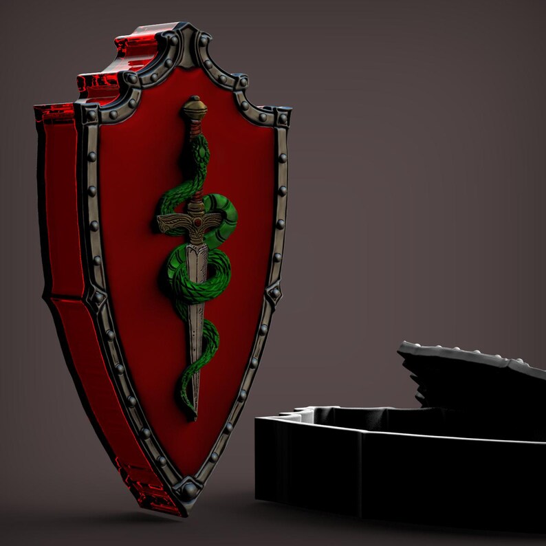 Knight Shield Boxes STL Digital File for 3D Printing - Etsy