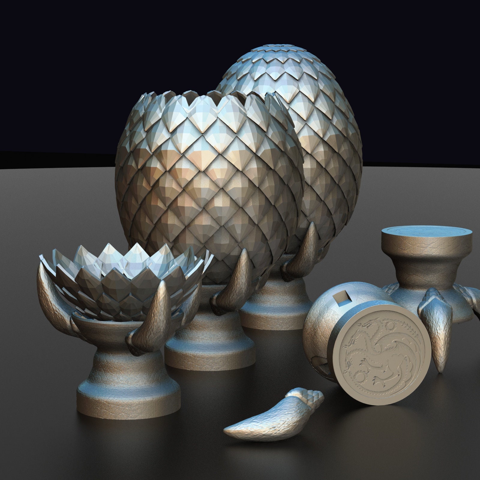 Dragon Egg on a Stand STL File for 3D Printing - Etsy