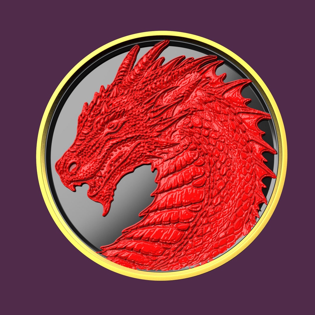 Red Dragon Stl Digital File for CNC Machine or 3D Printing - Etsy