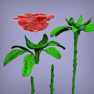 Rose Stl Digital File for 3D Printing - Etsy