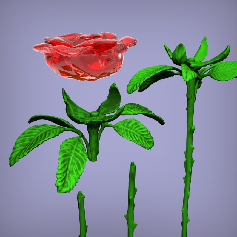 Rose Stl Digital File For 3d Printing Etsy