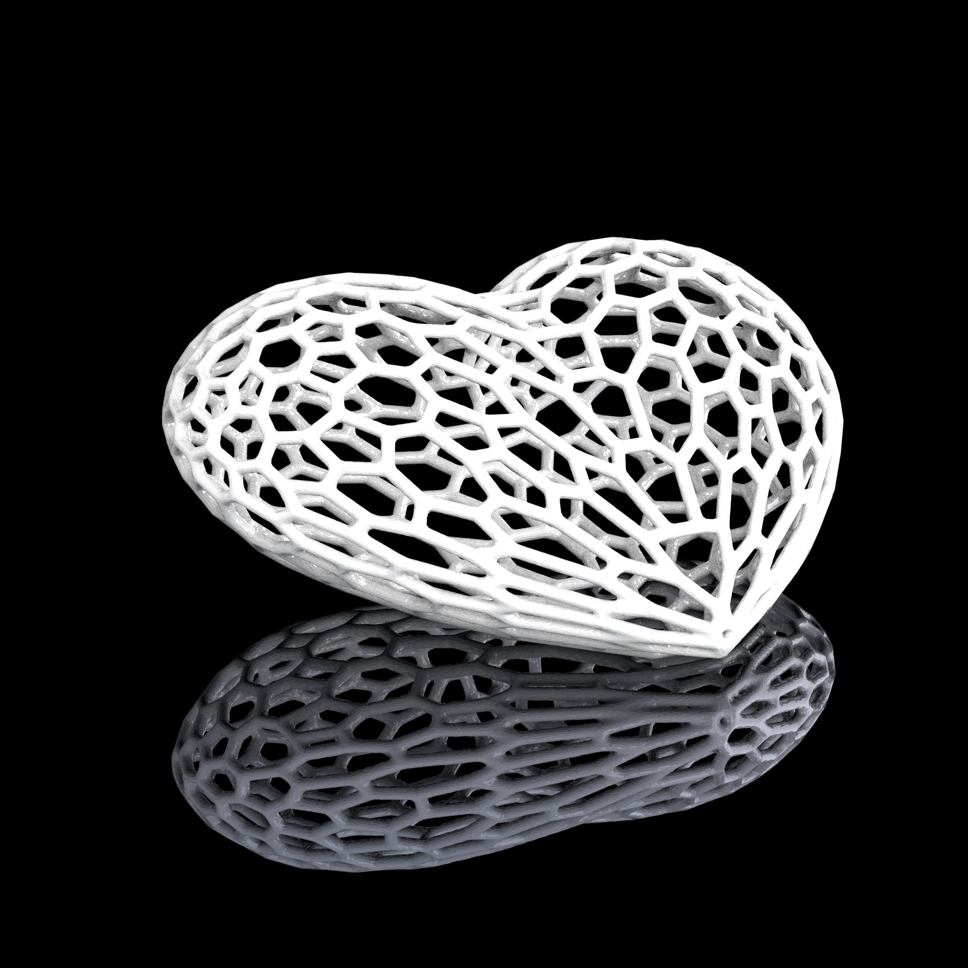 Heart in 3d Voronoi Style Stl - Etsy