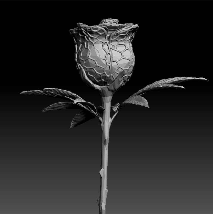 3D Printing Weed Rose Stl Digital File - Etsy