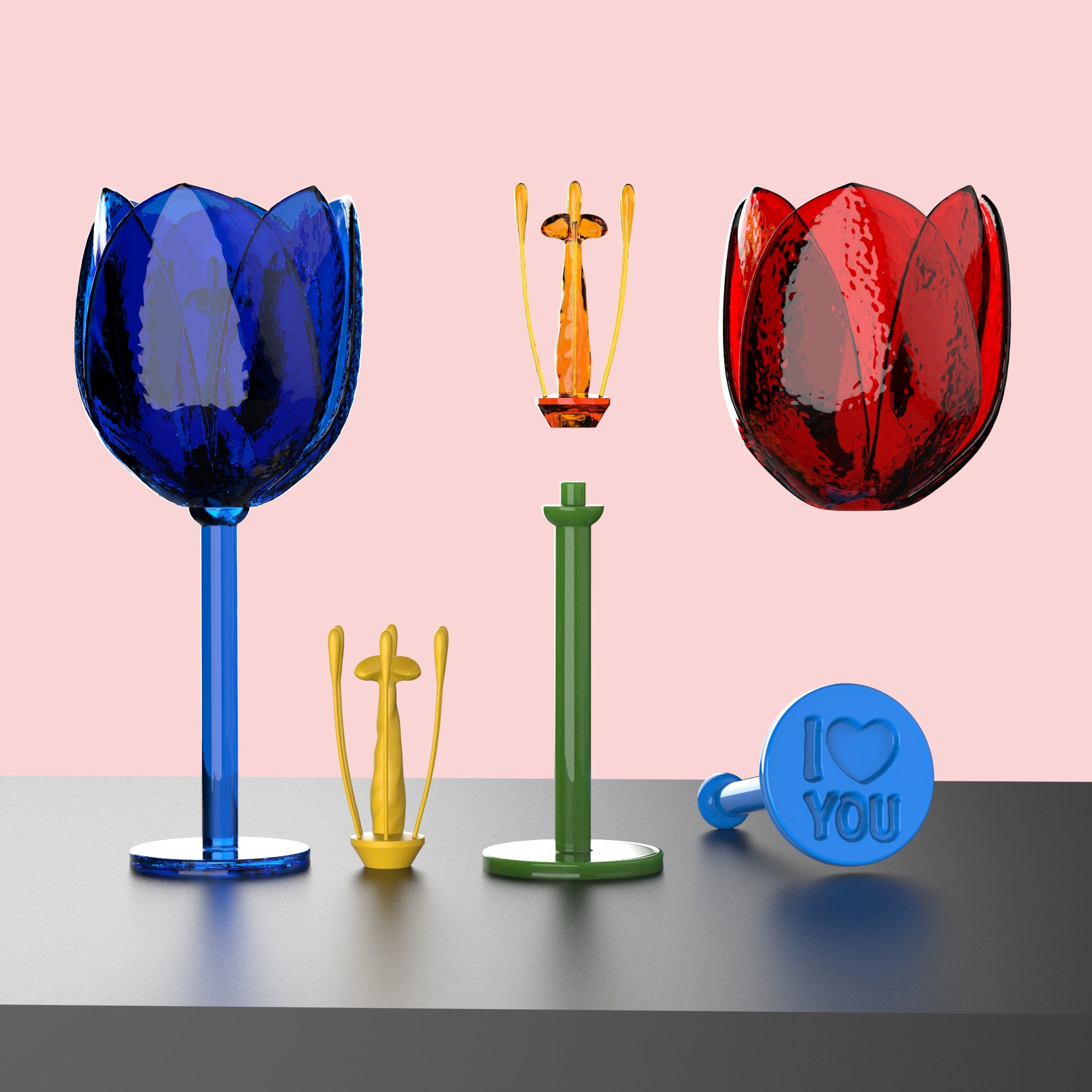 3D Printing Tulip Stl Digital File - Etsy